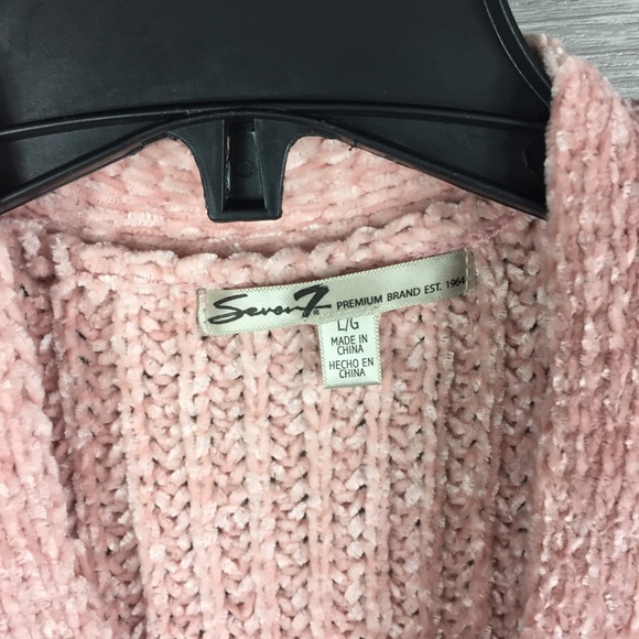Seven7 | Sweaters | Seven7 Pink Chenille Cozy Cardigan Sweater | Poshmark